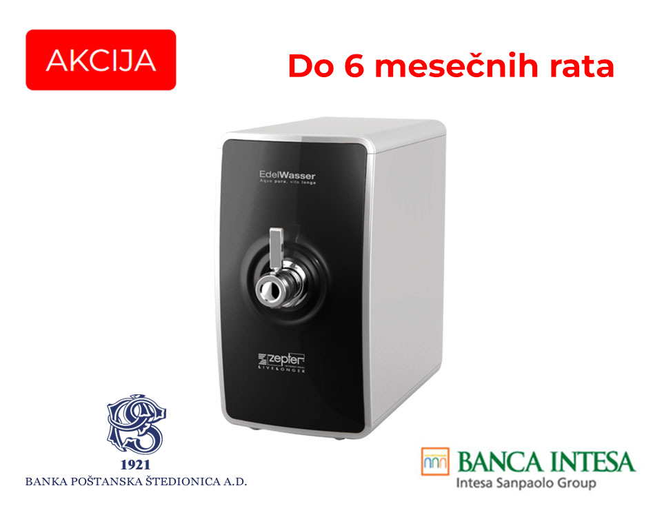 Prečišćivač vode Edel Wasser Crni - Alo24